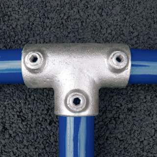 Galvanised Key Clamp Pipe Fittings - Malleable Iron Handrail Interclamp ...