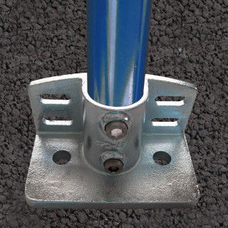 Galvanised Key Clamp Pipe Fittings - Malleable Iron Handrail Interclamp ...