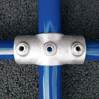 Galvanised Key Clamp Pipe Fittings - Malleable Iron Handrail Interclamp ...