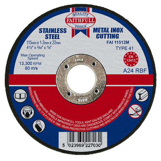 Cut Off Disc for Metal 115 x 1.2 x 22mm 4.5 Buy Key Clamps Online