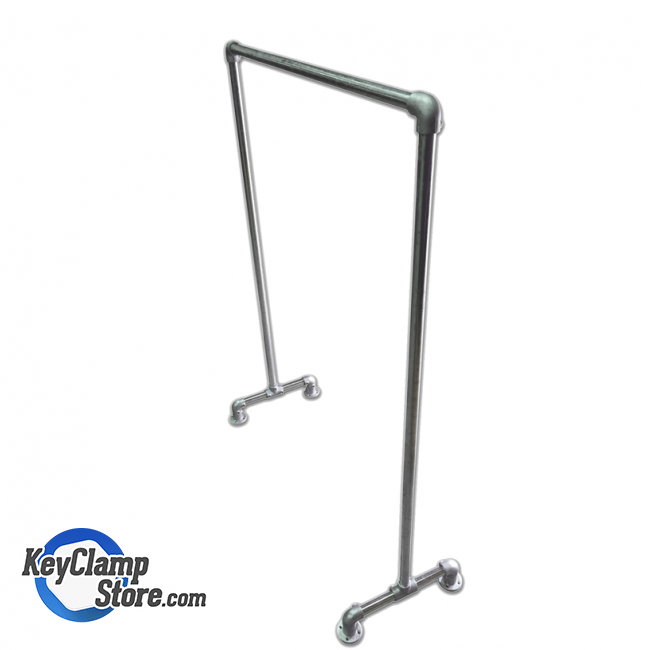 Industrial Style Clothing Rail Kit 2 Buy Key Clamps Online