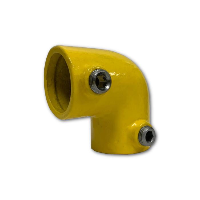 Powder Coated Yellow 90° Elbow 125 B 34 34mm Buy Key Clamps Online