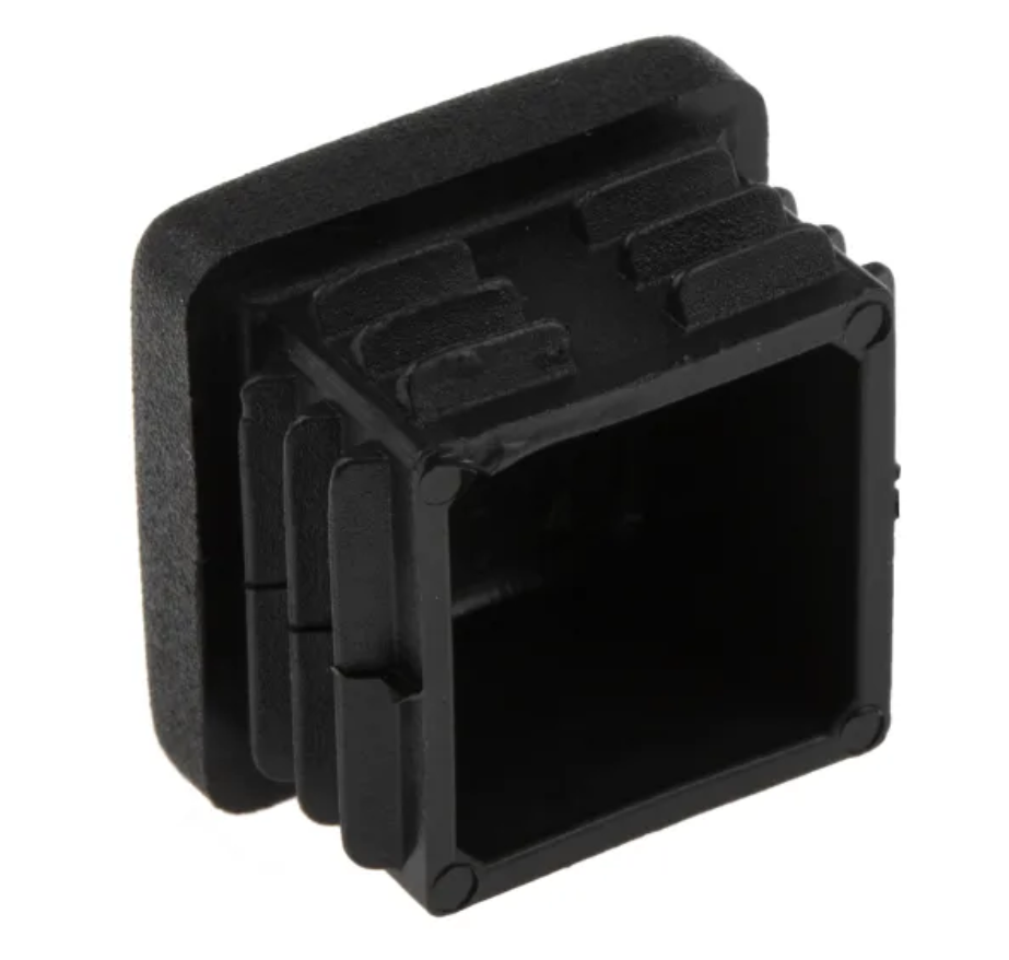 40mm Square Plastic End Cap 133-4 Buy Key Clamps Online